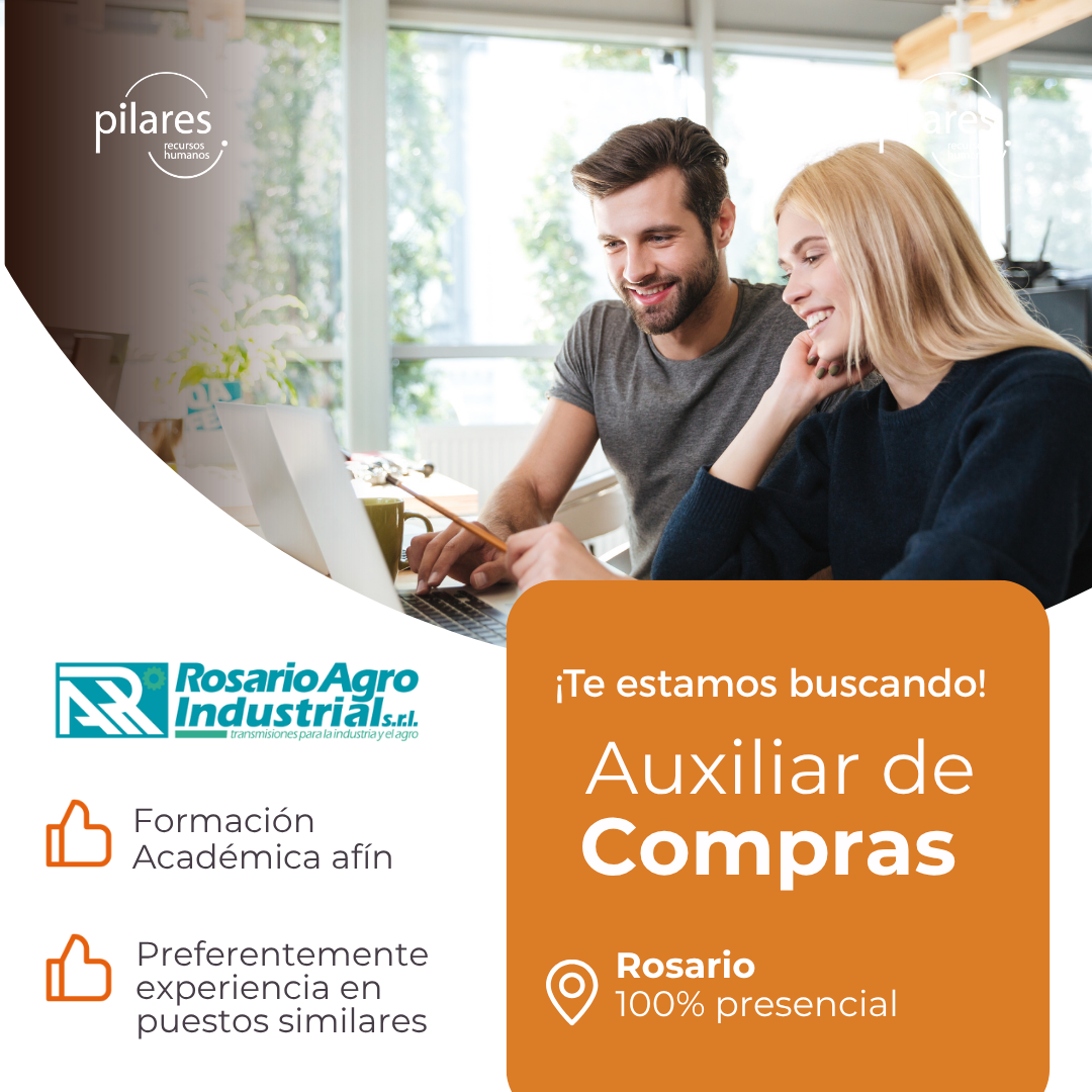 Nuevas oportunidades de empleo: Auxiliar de Compras en PILARES RRHH